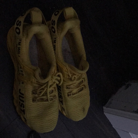Shoes | Yellow Just So So Tennis Shoes | Poshmark